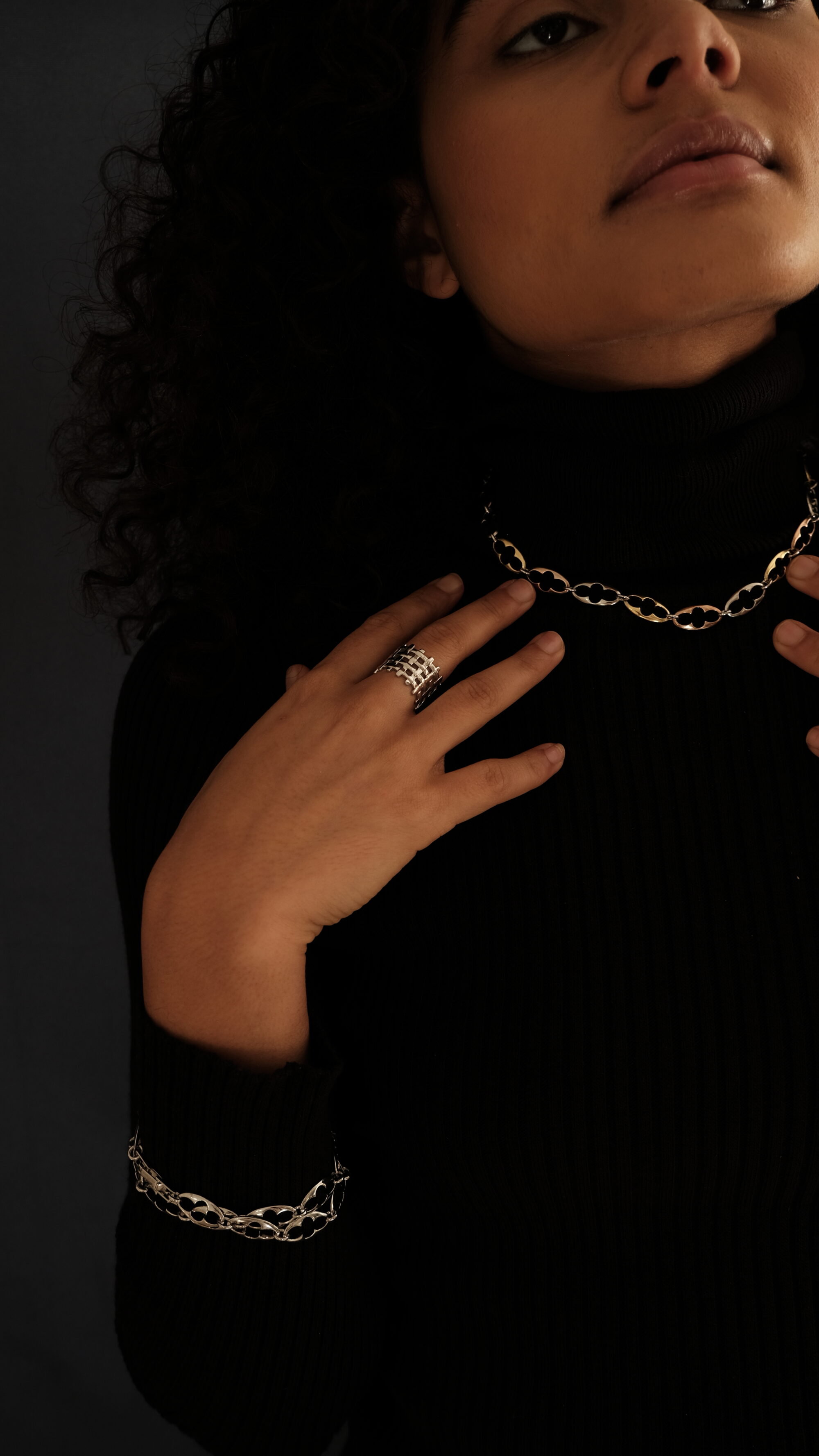 Esther Link Necklace - Sterling Silver - ODOZIAKUCHI