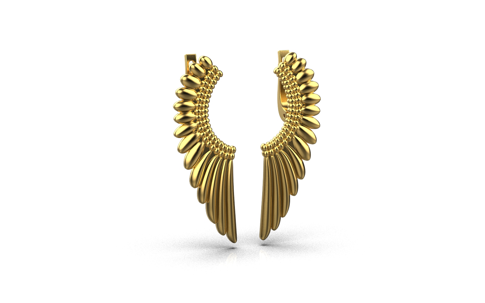Angel Earrings - 18K Gold - ODOZIAKUCHI