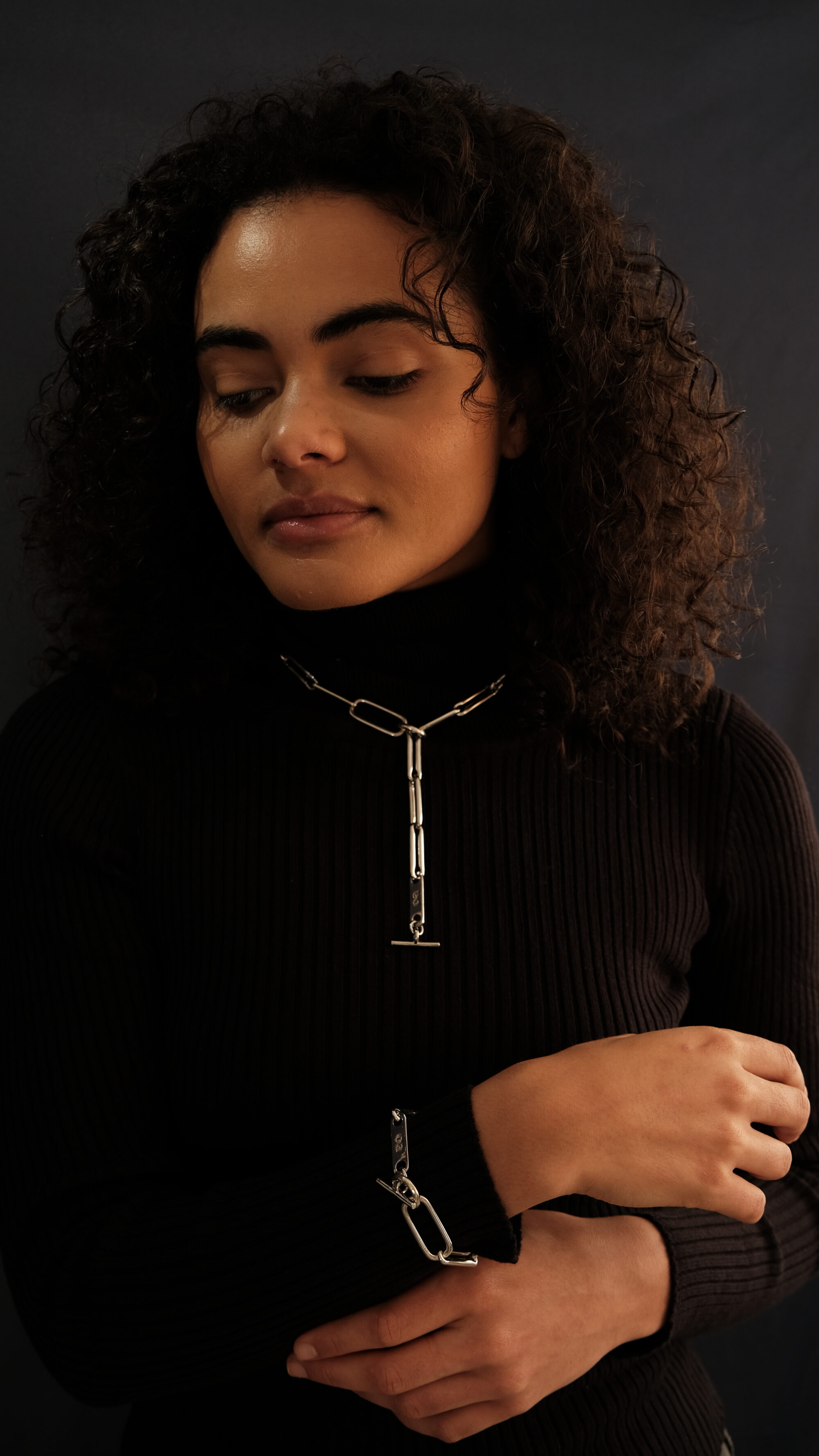 Linear Link Chain Necklace - Sterling Silver - ODOZIAKUCHI