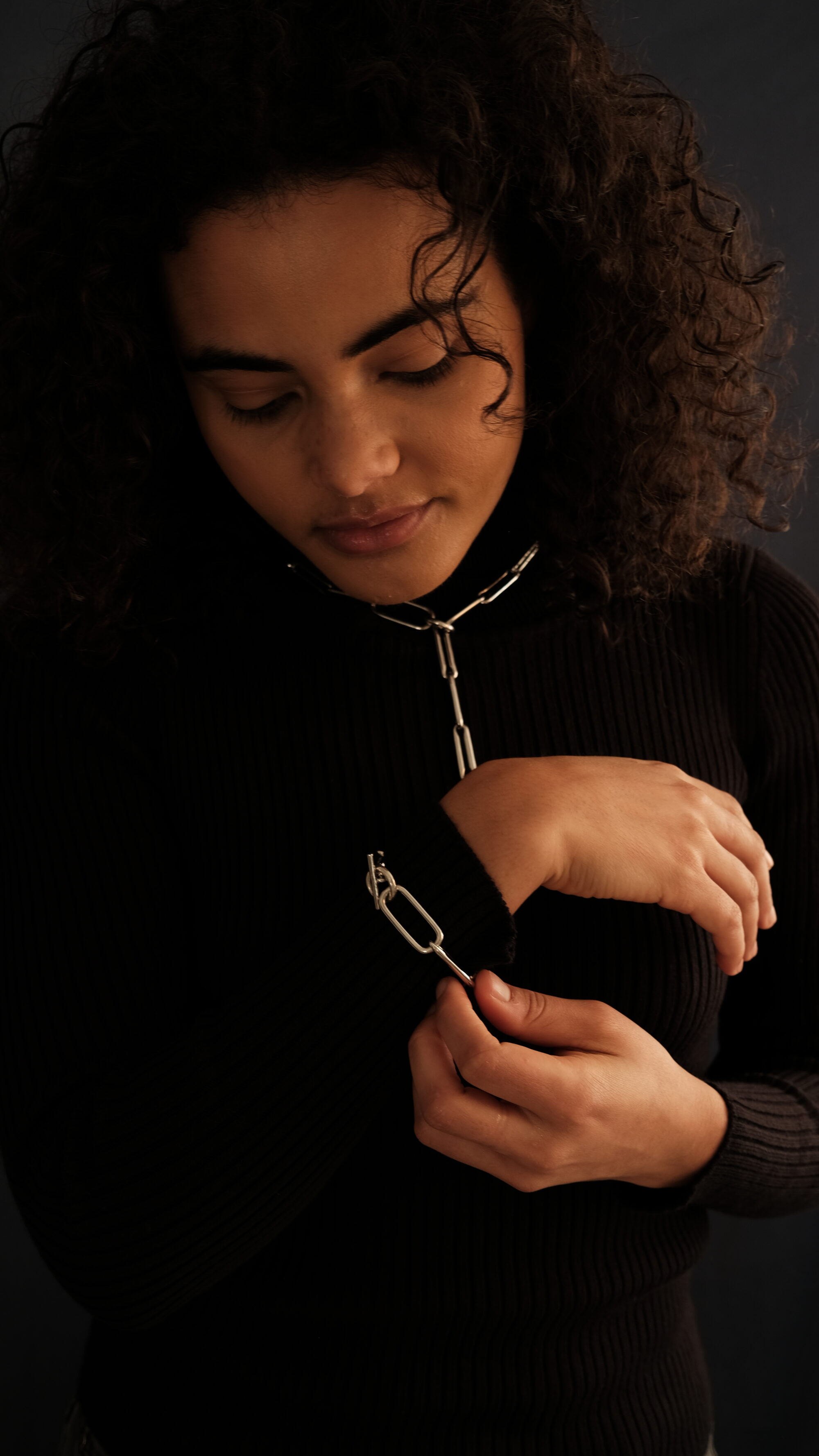 Linear Link Chain Necklace - Sterling Silver - ODOZIAKUCHI