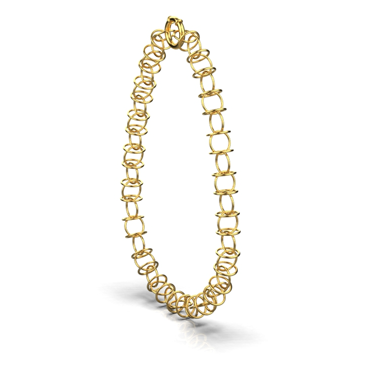 Loop Chain Necklace - 18K Gold - ODOZIAKUCHI