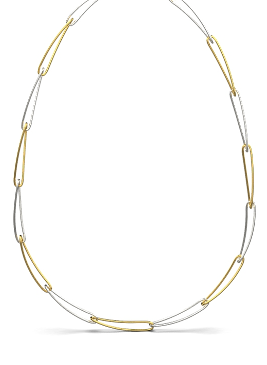 Hannah Necklace - 18K Gold, White Gold - ODOZIAKUCHI